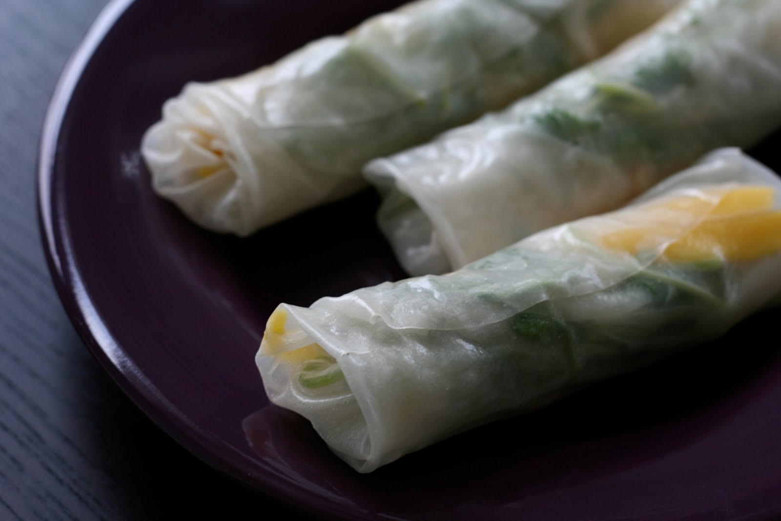 and she cooks too!: Mango Summer Rolls