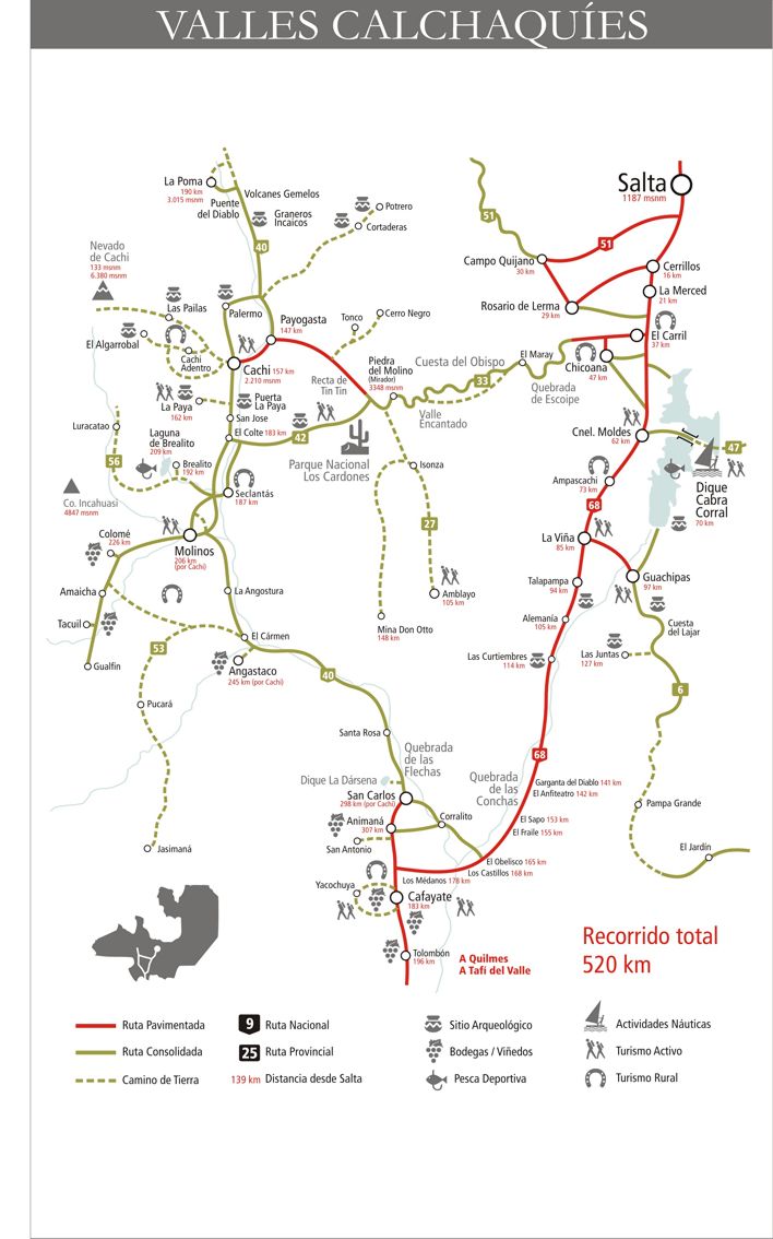 Reisen: Kleine Rundfahrt mit dem Auto: Salta - Cachi - Cafayate - Salta