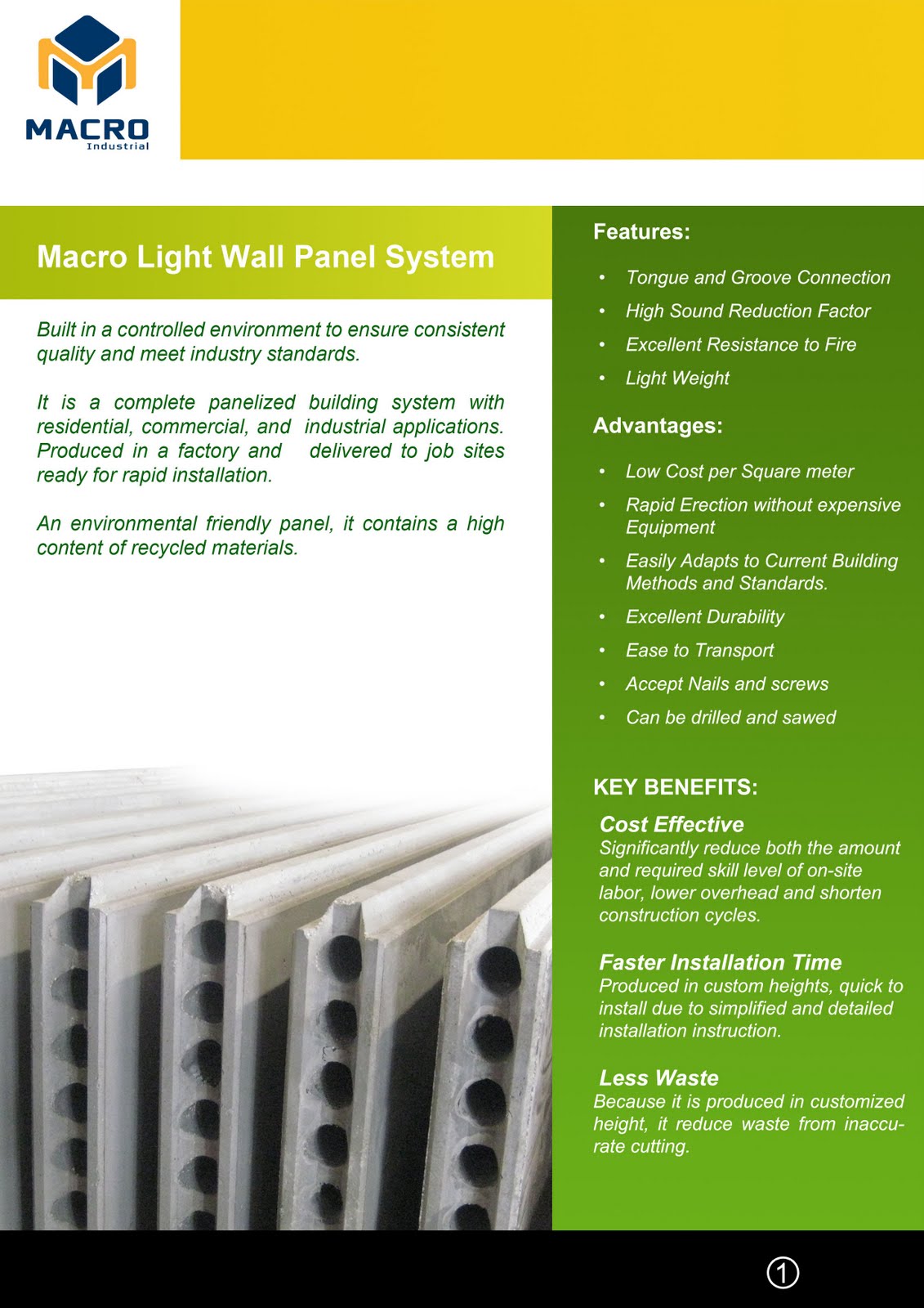 MACRO INDUSTRIAL: MACRO LIGHT WALL PANEL SYSTEM
