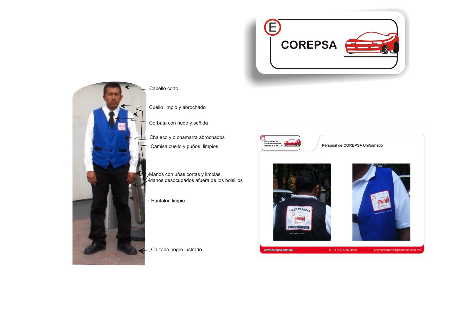 Valet Parking Profesionalismo y excelencia en servicio www.corepsa.com ...