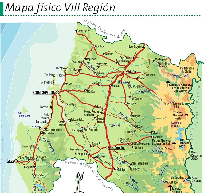 geografiaplus: Mapa de la region del bio-bio
