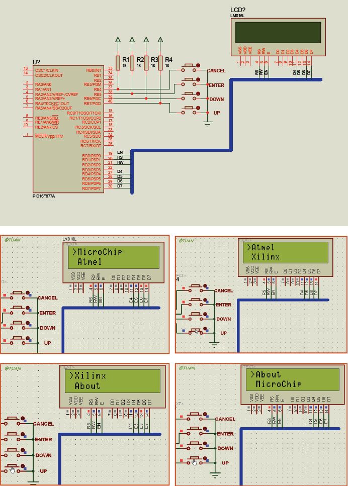Cùng tôi học Điện Tử: Thiết kế: LCD Menu Tree