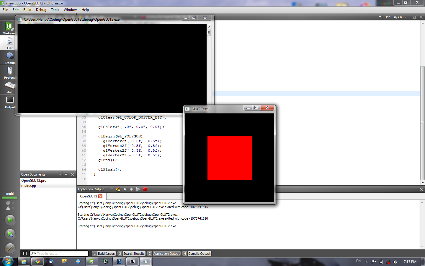 Flying with bugs...: How to use “FreeGLUT” on windows with MinGW and Qt ...