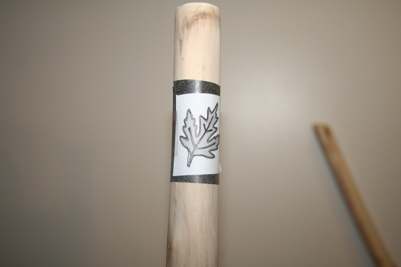 Walking Sticks & Staffs Blog: How to make a fall leaf hikign walking stick