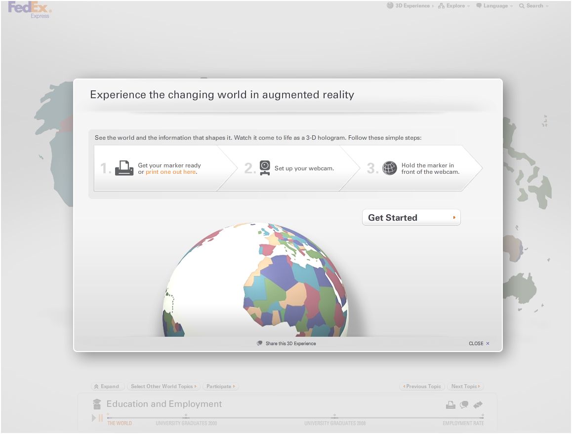 Interactive Multimedia Technology: FedEx's "Our Changing World" Website ...