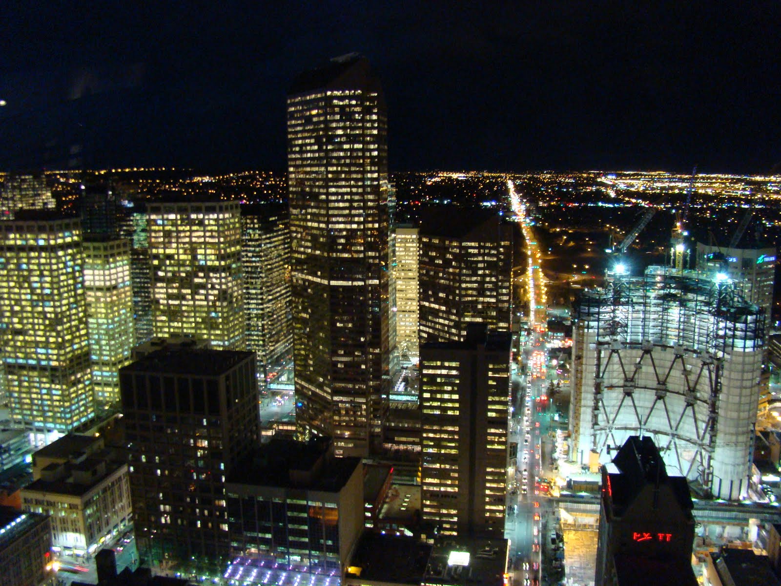 Calgary - Here I Go: Calgary at Night from Calgary Tower