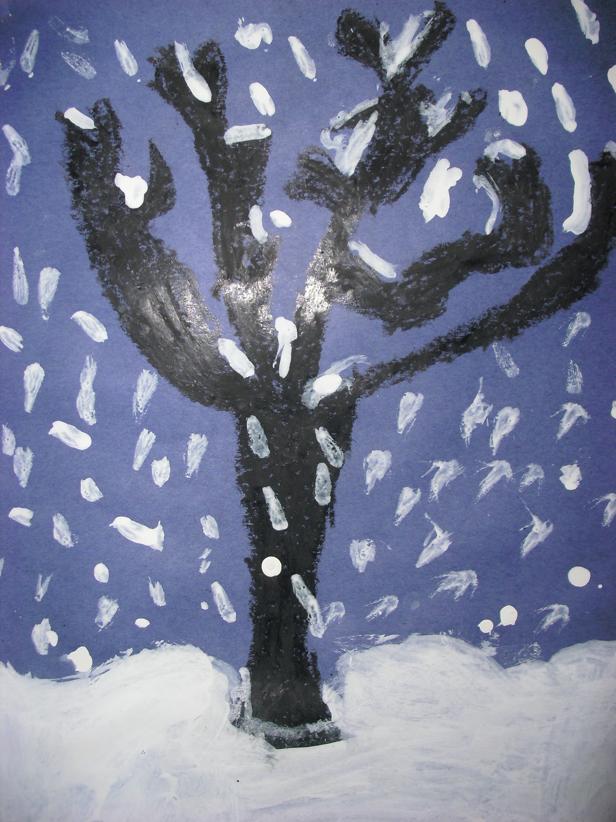 Adventures in Art: Winter Tree Silhouettes