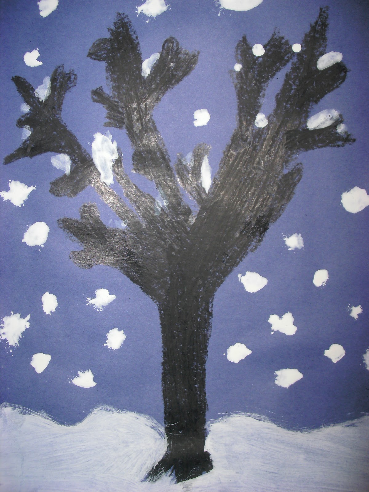 Adventures in Art: Winter Tree Silhouettes