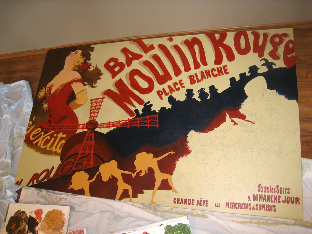 ASPIRE to INSPIRE: Evolution of a painting....a la Moulin Rouge.