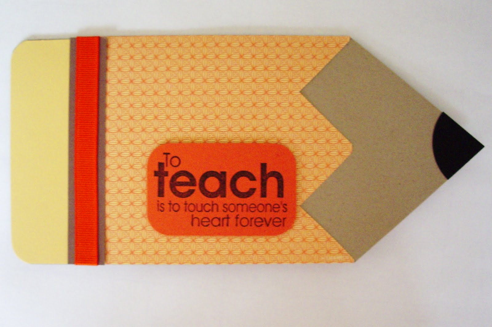 Stamp Easy with Anne-Marie: Pencil card for teacher.