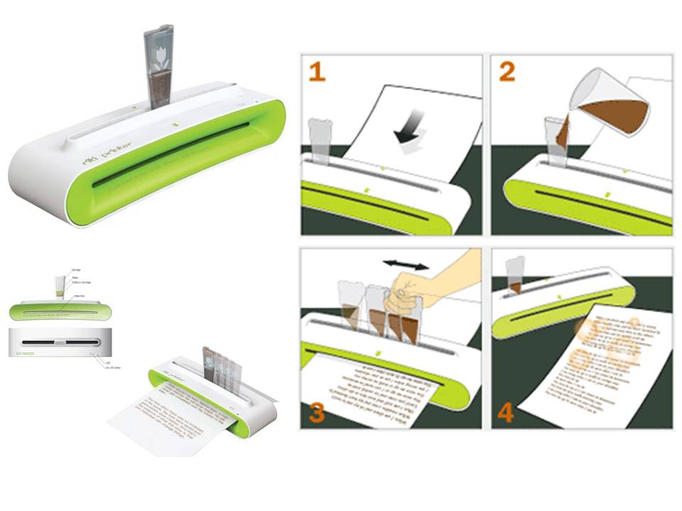 Impresora RITI con tintas a base de café