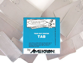 Write On Aluminum Tags: Writeable Metal Tags