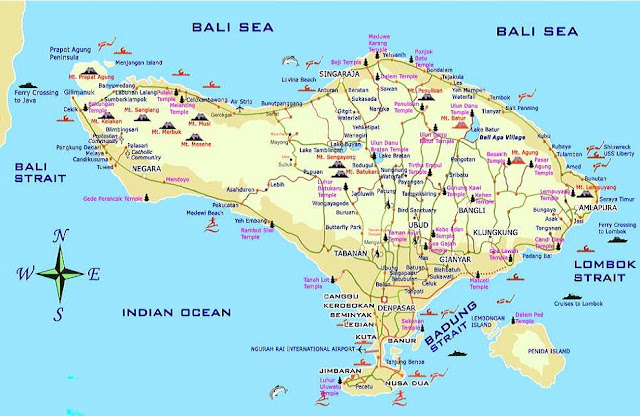 Map of Bali