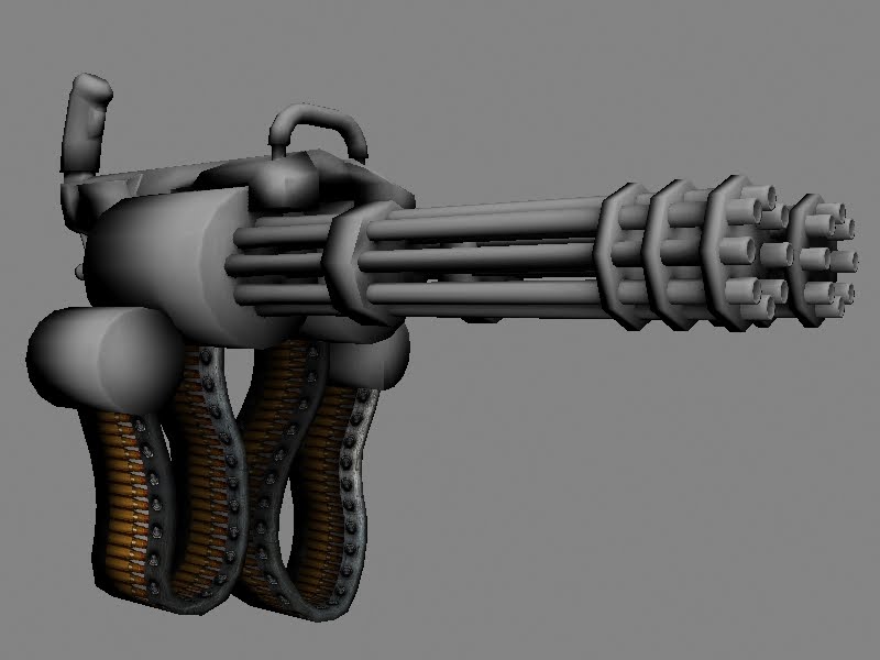 STEVEN CHABEAUX: Start of the Mini Gun Texture