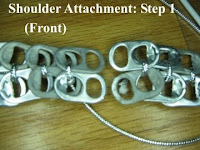 Church Crafts on a Budget: Using Cords To Make Soda Tab Armor