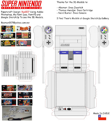 Super Nintendo Papercraft - Super Nintendo Revived
