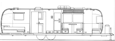 FEMA, Katrina & The Airstream: Airstream Elevations and Sections - Iggy So