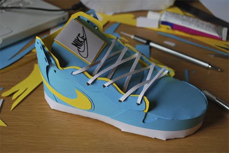 Picture Area: Replica Nike Shoes from Paper