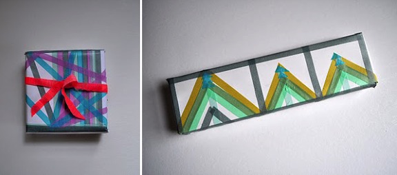 seesaw.: diy: washi tape gift wrapping.