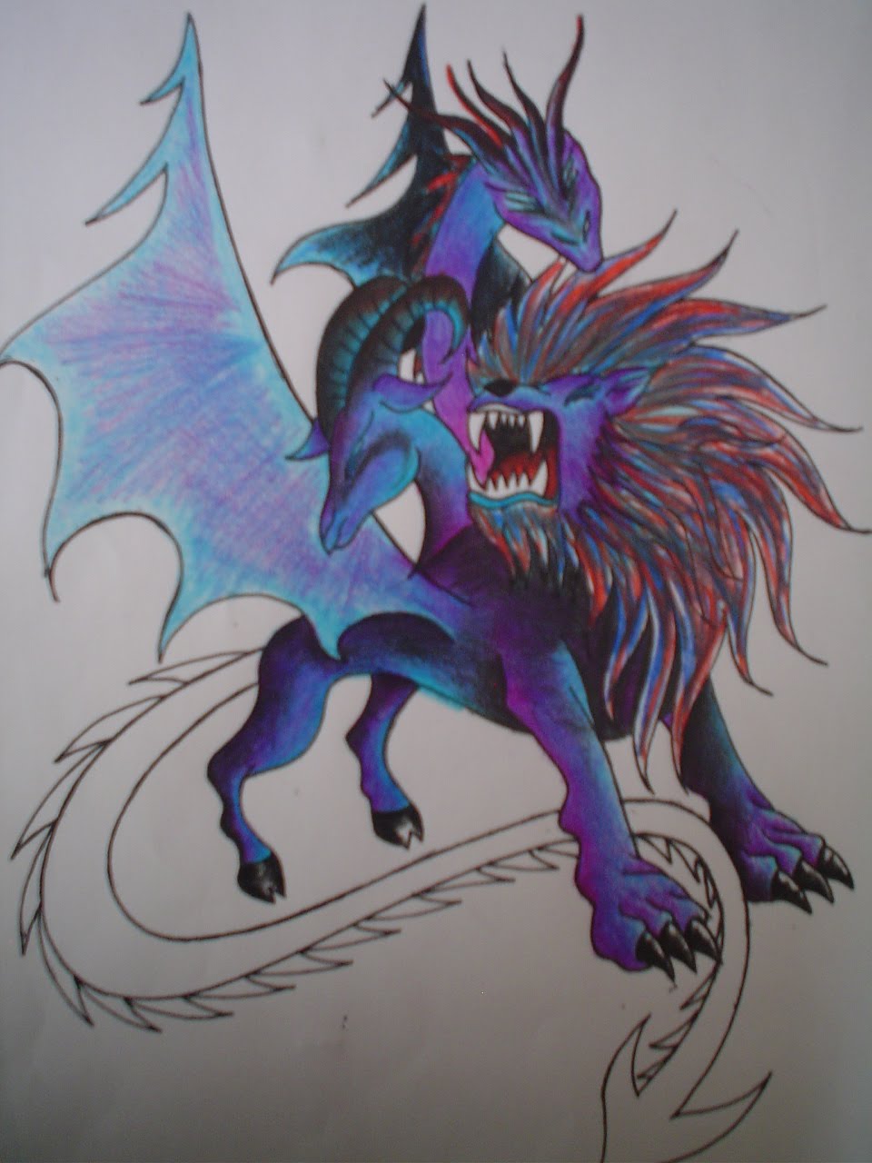 susink: ¿Cómo dibujar y colorear una Kimera?