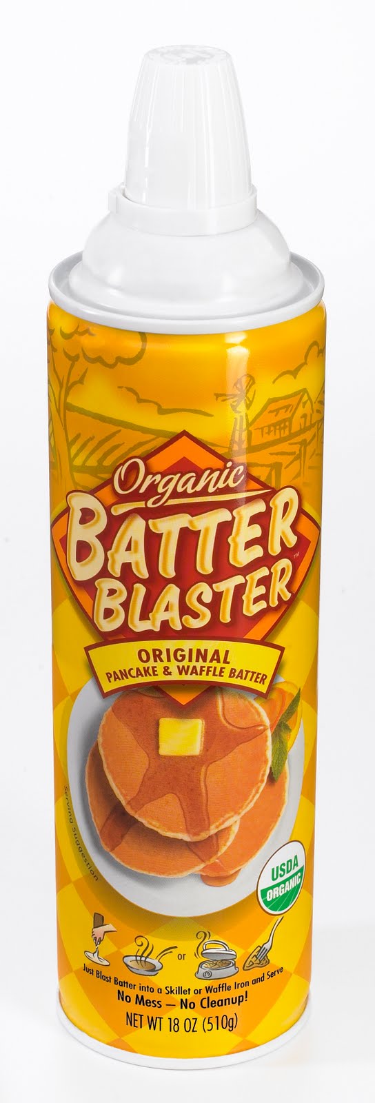 Pancakes in a can good for camping, rushed mornings