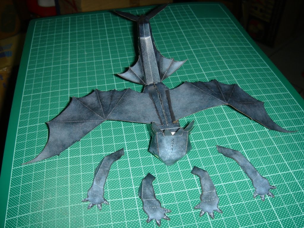 Evol's Paper Craft: How to build your own Dragon 簡易西方龍