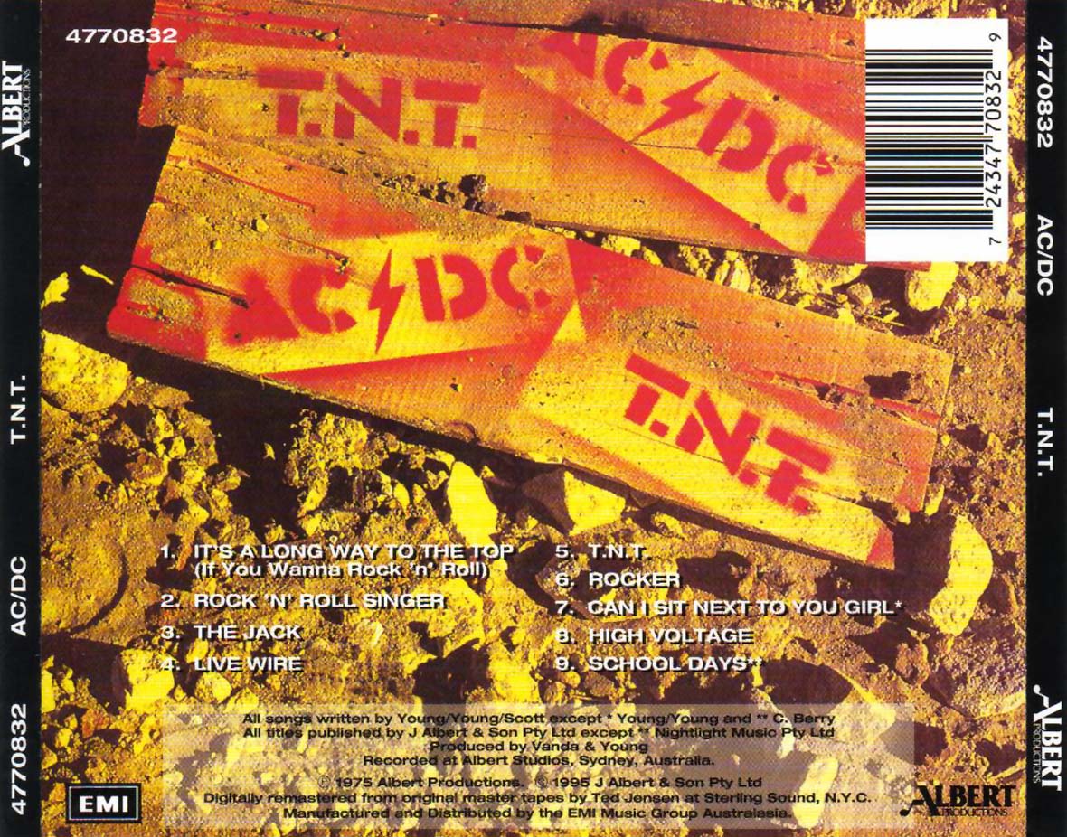 CARATULAS DE CD DE MUSICA: Acdc Tnt(1995)