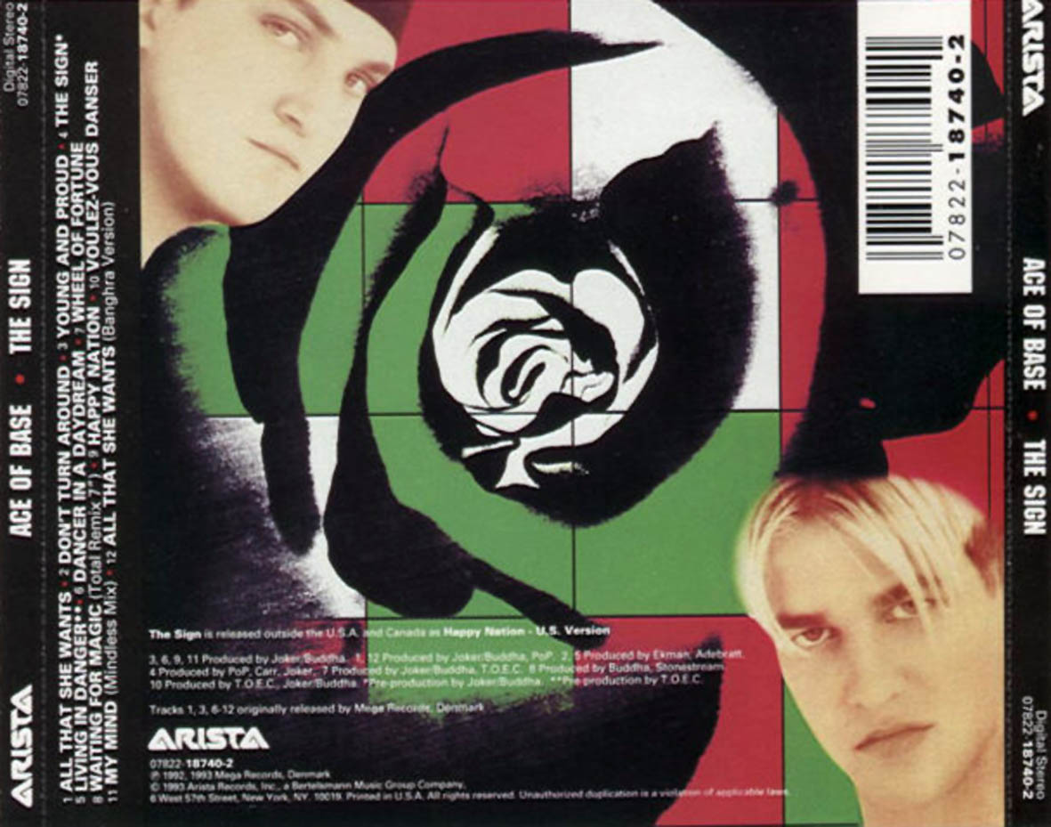 CARATULAS DE CD DE MUSICA: Ace Of Base The Sign(1993)