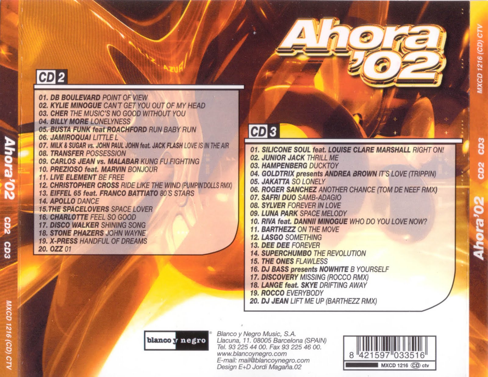 CARATULAS DE CD DE MUSICA: Ahora '02 Cd 2 Y 3(2002)