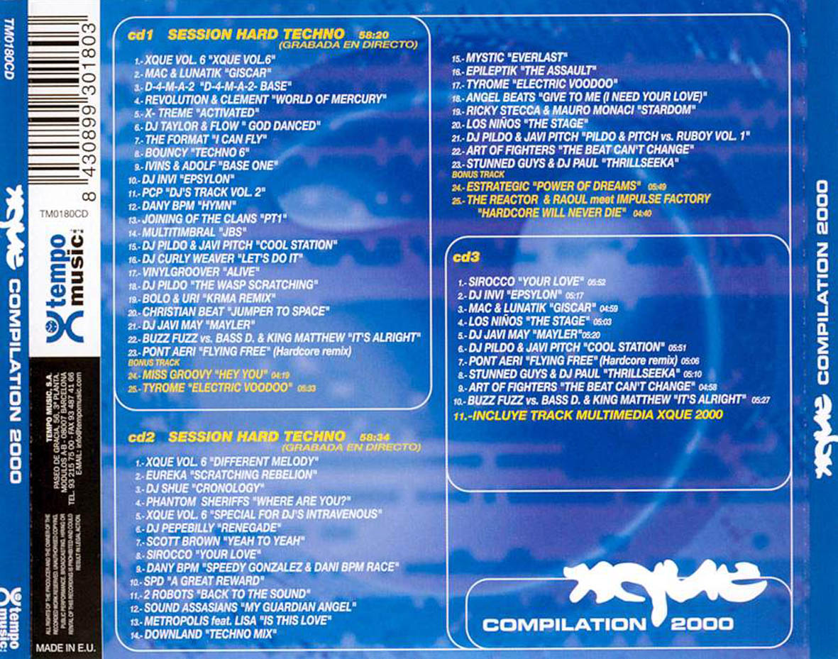 CARATULAS DE CD DE MUSICA: Xque Compilation 2000