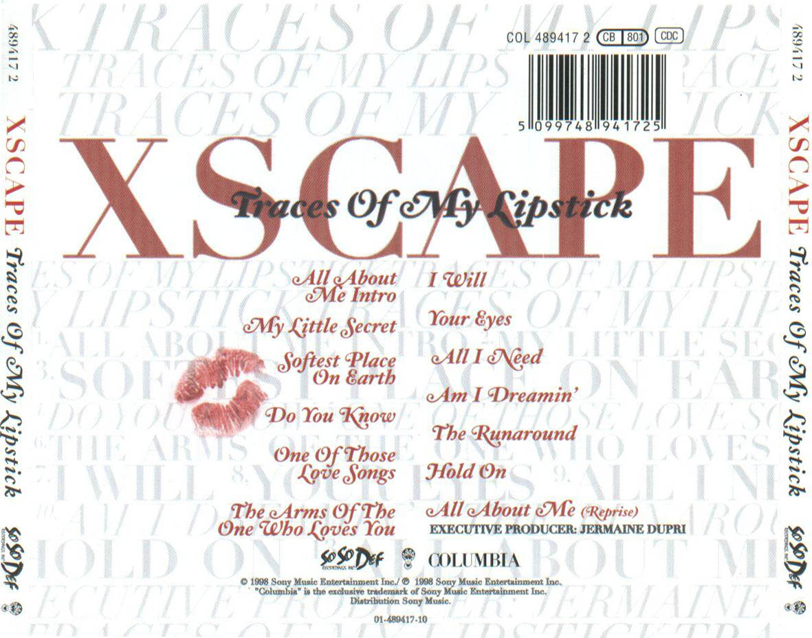 CARATULAS DE CD DE MUSICA: Xscape Traces Of My Lipstick (1998)