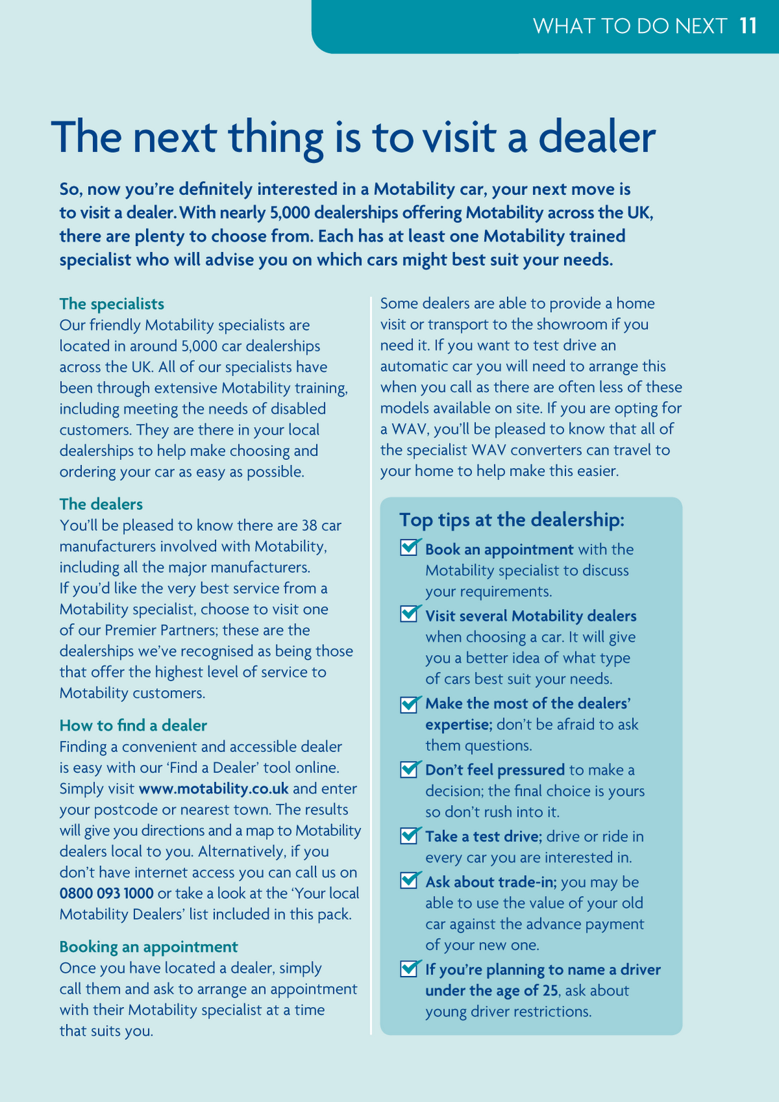 Motability Microsite: Motability Guide