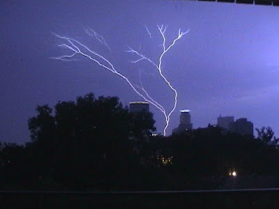 Visions of Minnesota: Heat Lightning over Minneapolis
