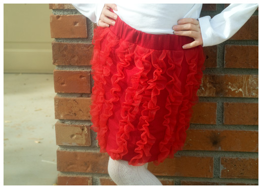 Houseful of Handmade: Vertical Ruffle Skirt