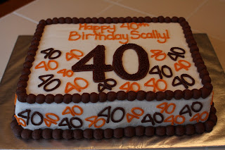 The Buttercream Bakery: 40th Birthday Cake