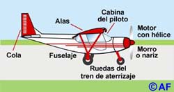 El mundo de la aviación: ¿De que se compone un avión?