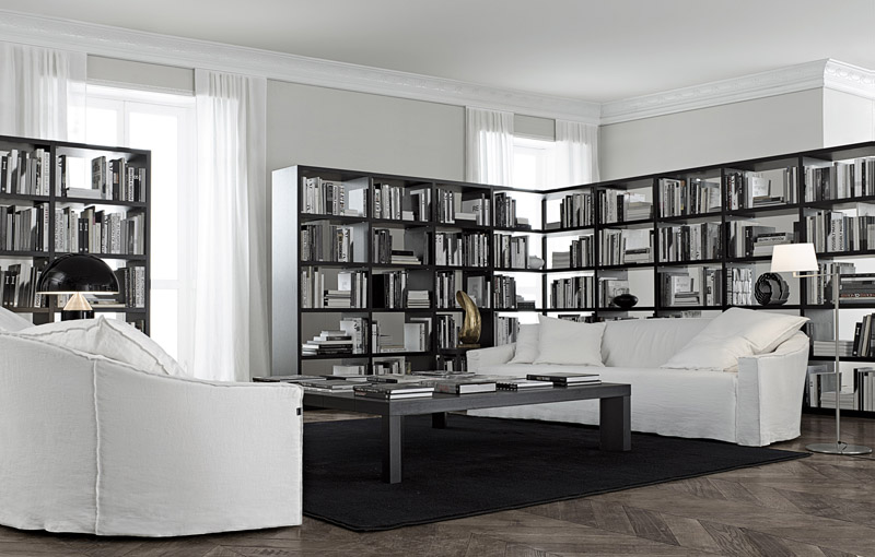 Casas Minimalistas y Modernas: BIBLIOTECAS MODERNAS DE POLIFORM