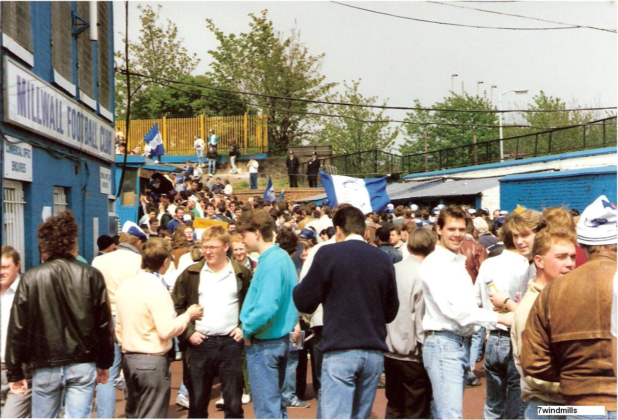 7 Windmills: The Den crowd 1988...the old second division champions ...