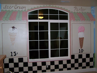 Bawden Fine Murals: Ice Cream Parlor mural