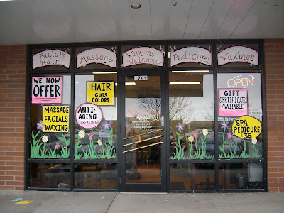 Bawden Fine Murals: ~Window Advertising!~ / Window splashes for businesses