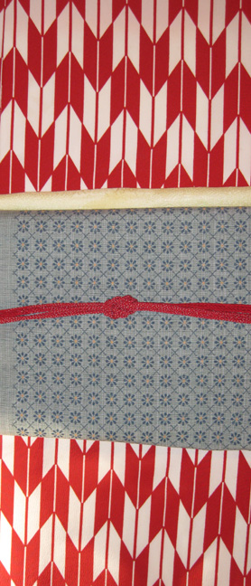 Shakunetsu no Kimono: Red yabane komon coordination