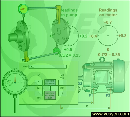 Alignment training with alignment animation