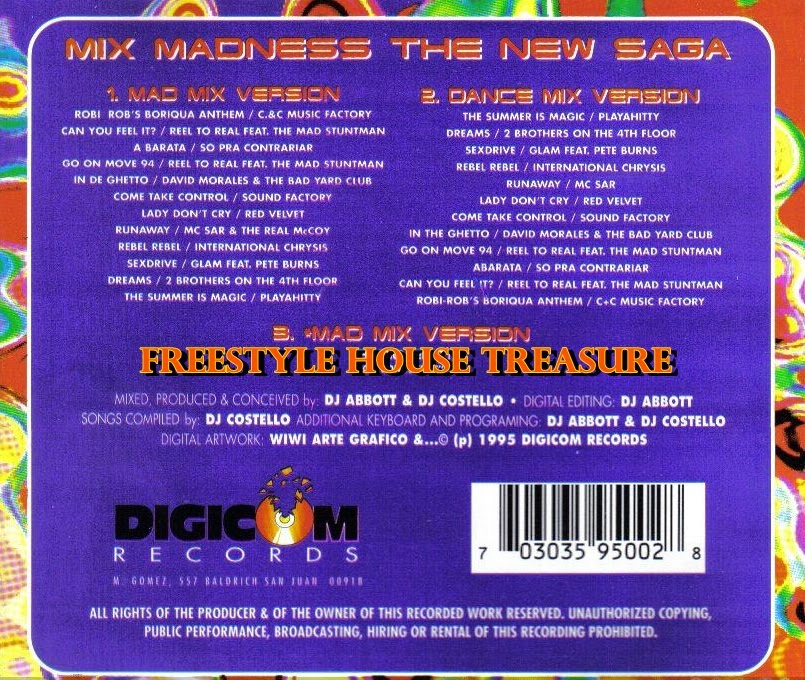 FREESTYLE HOUSE TREASURE: MIX MADNESS THE COMPLETE COLECTIONS
