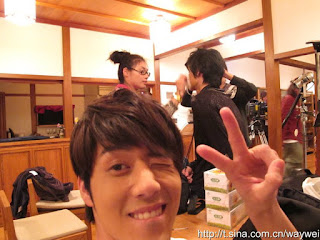 _-GeoShin Couple-_: George Hu - During filming of HAYATE