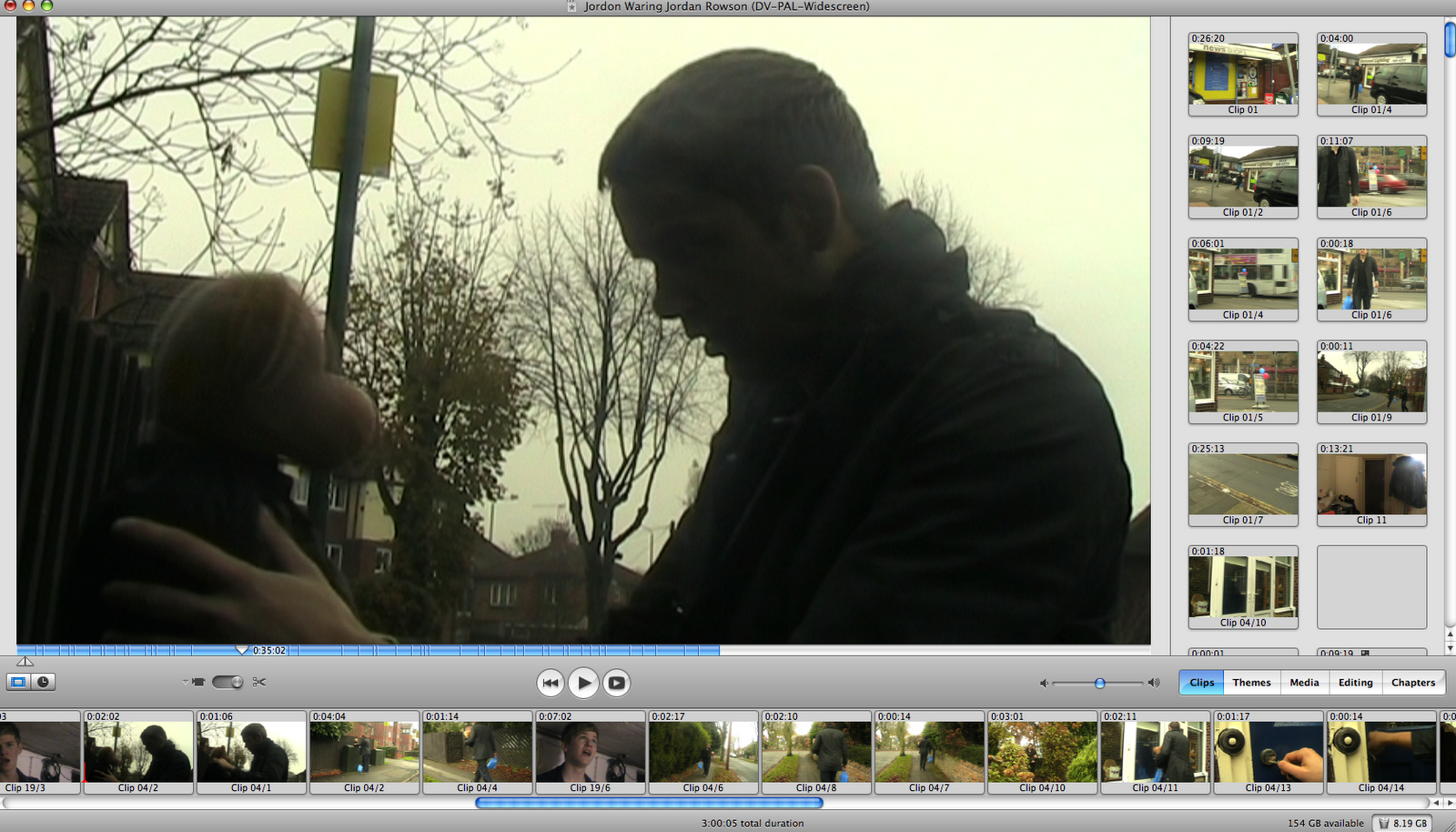 Advanced Portfolio: Filming Progress