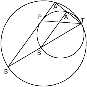 Soluciones a problemas matemáticos: Un ángulo bisecado