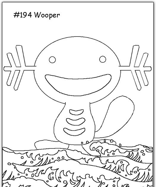 Kleurplaten Wooper Kleurplaat Videospiel Coloriages Colorear Ausmalbild ...