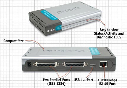 one source computers: Setting Print Server with USB Printer DP300U DLINK