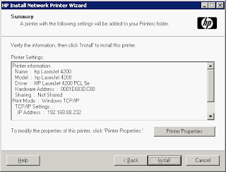 one source computers: Setting Network Printer with HP Install Network ...