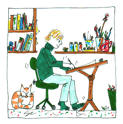 Cartoon! Cartoon!: The artist at work